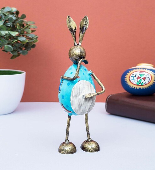 Buy Gold Tone Rabbit Metal Table Accent by Golden Peacock Online ...