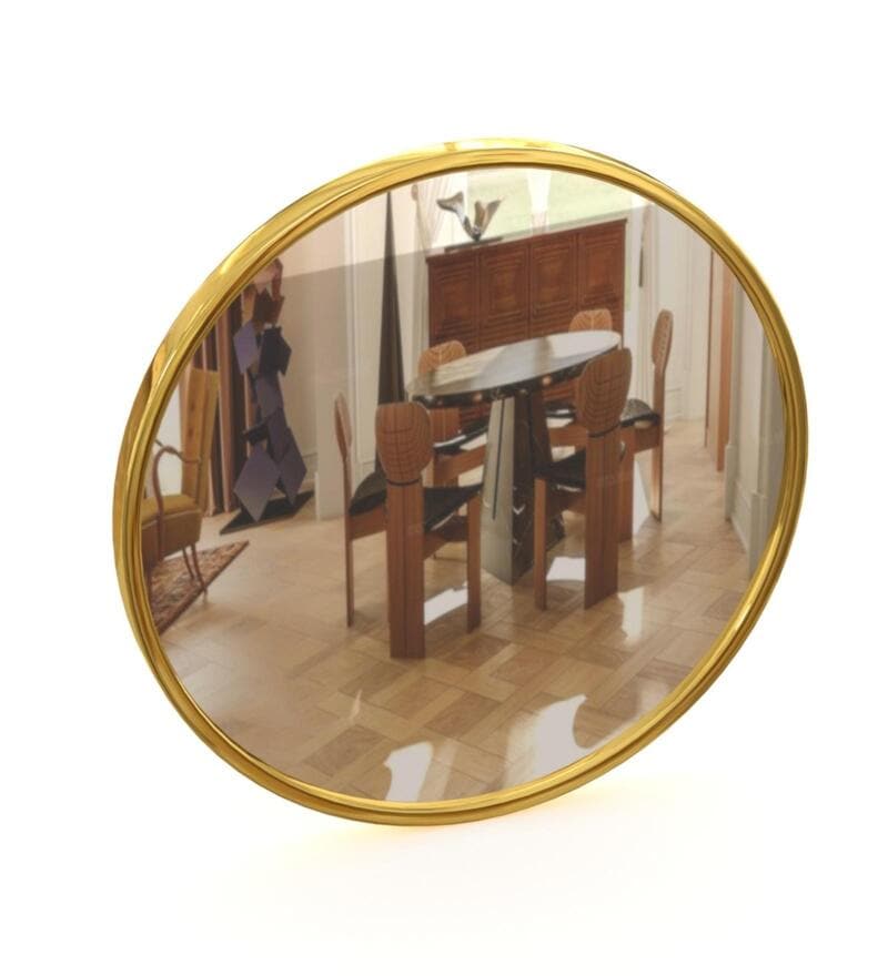 Buy Gold 18 Inch Round Wall Mirror by Casagold Online - Wall Mirrors ...