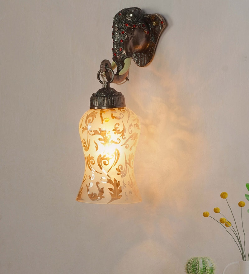 Buy GOLD Aluminium Wall Light By Fos Lighting Online - Downlight - Wall ...