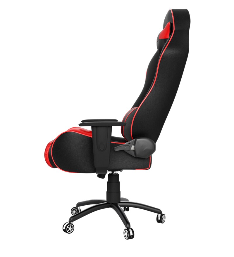 Buy Gold Leatherette Gaming Chair in Red & Black Colour by ASE Gaming ...