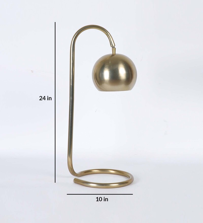 Buy Planck Gold Study Lamp With Metal Base By Sapphire Online - Work ...