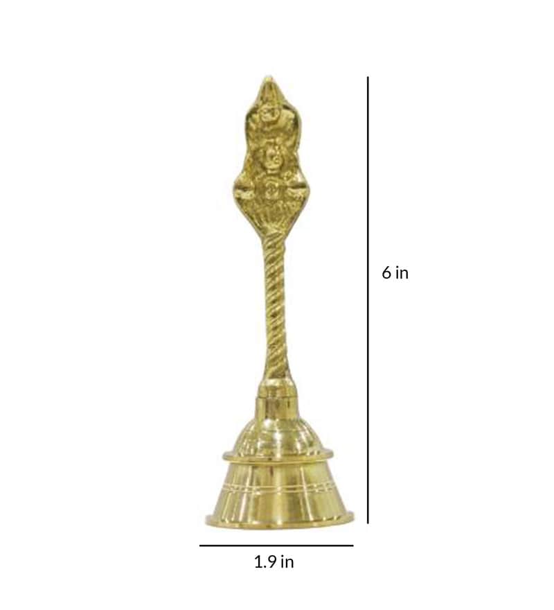 Buy Golden Brass Puja Bell By Arghyam Online - Bells - Bells - Home ...