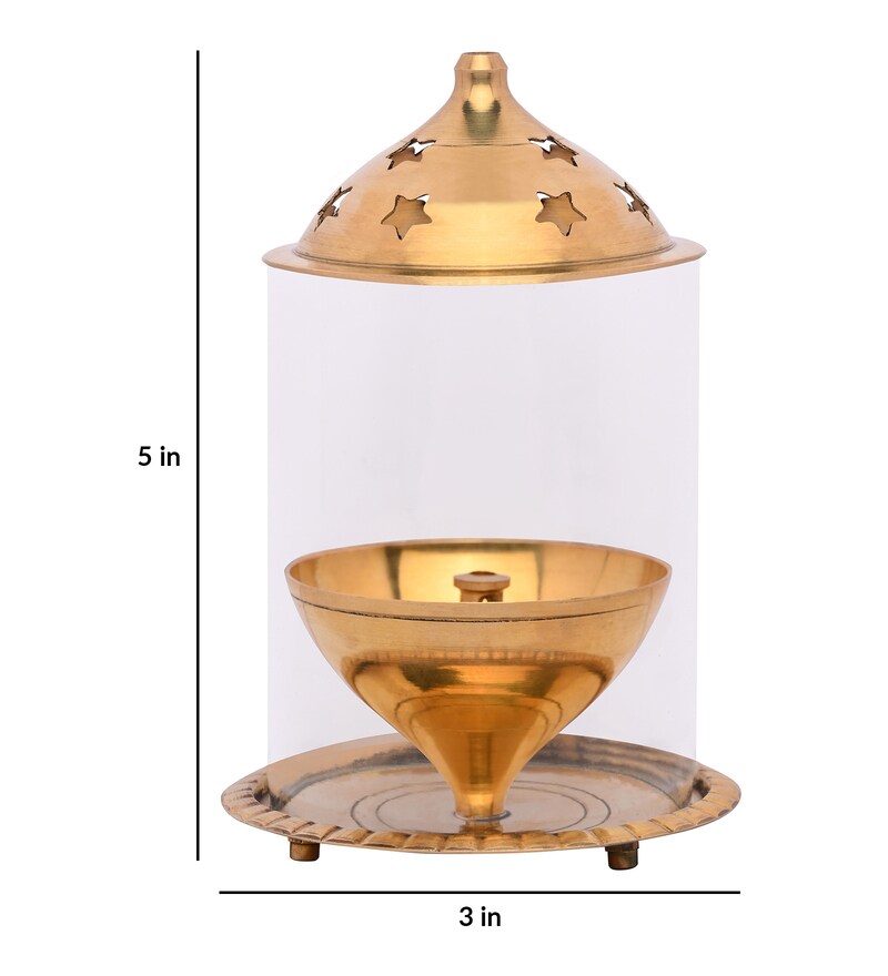Buy Golden Brass Diya By BulkySanta Online - Diyas - Spiritual - Home ...