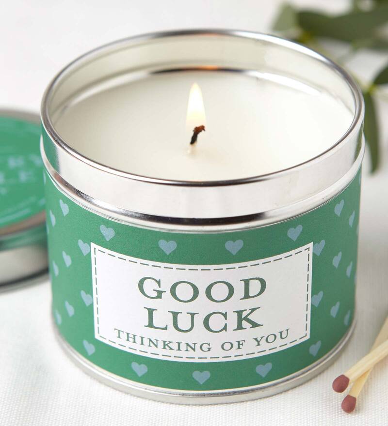 Buy Good Luck Wishes Scented Tin Jar Candle By Aromatic Fables Online ...