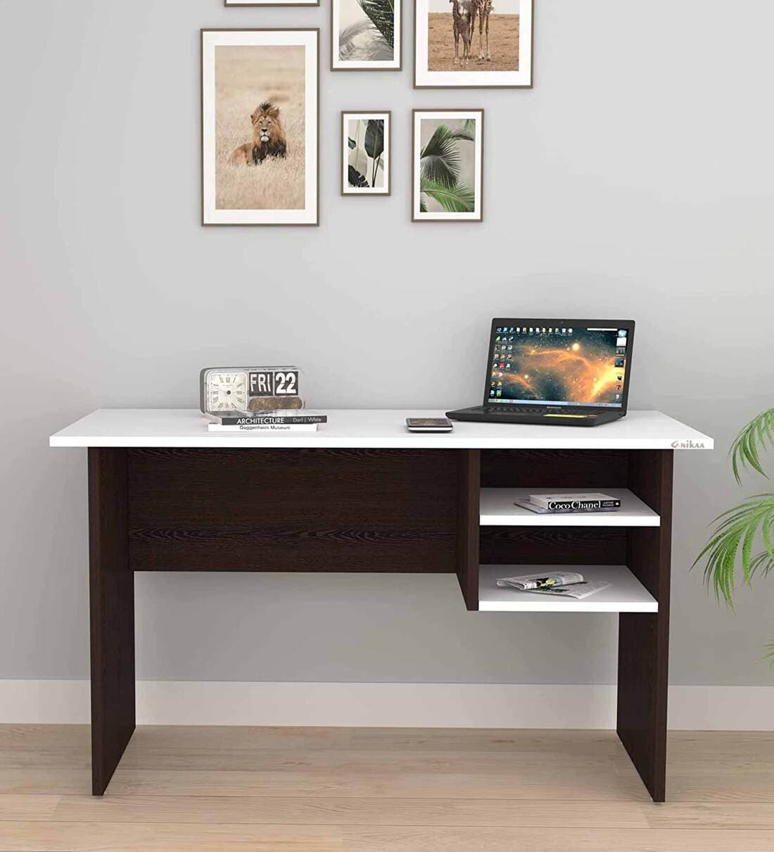 Buy Grady Writing Table in Wenge White Matte Finish at 4% OFF by Anikaa ...