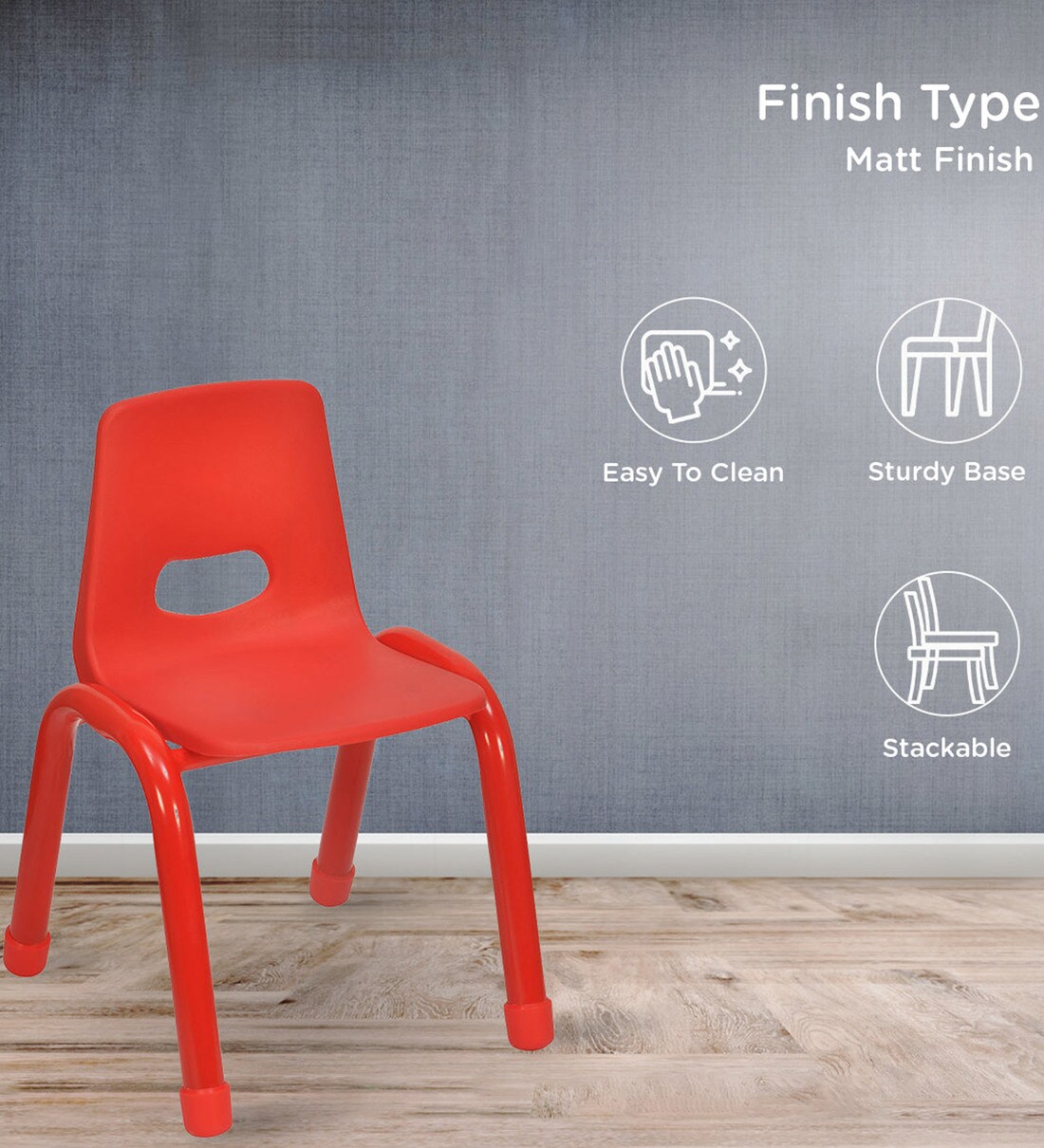 Buy Grape Kids Study Chair In Red Colour By Nilkamal Online - Kids ...