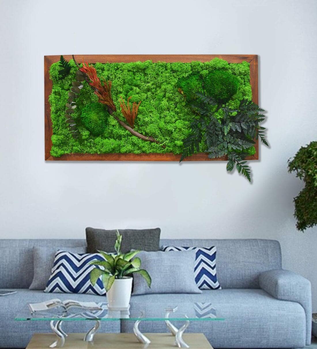 Buy Green Grass & Wood The Untamed Backwoods Moss Frame By myBageecha ...