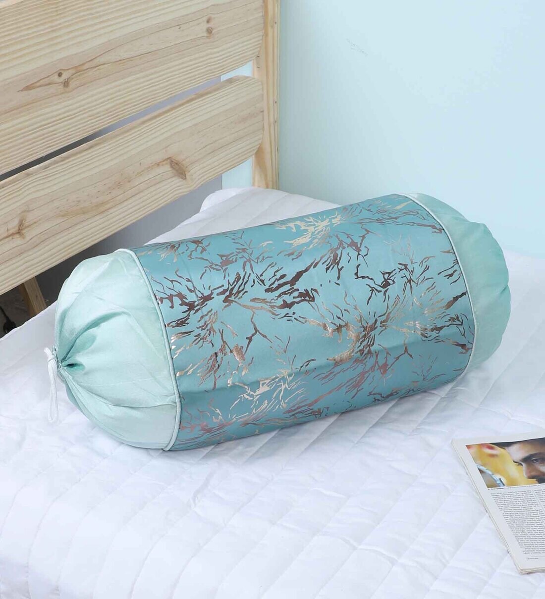 Buy Green Abstract Abstract 16x34 inches Bolster Covers at 40% OFF by ...