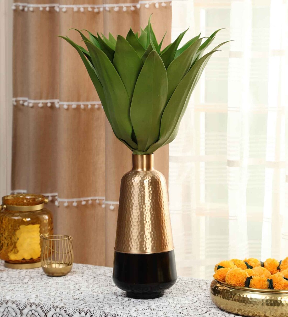 Buy Green Plastic Artificial Agave Plant without Pot by fourwalls at 25 ...