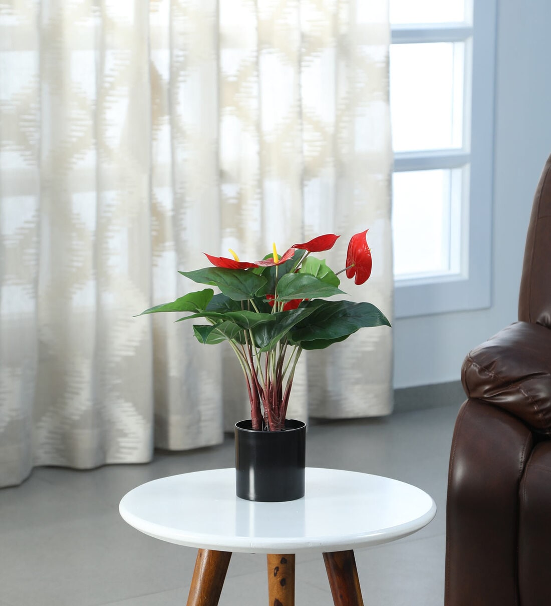 Buy Plastic Green Anthurium Artificial Plants at 5% OFF by Fourwalls ...