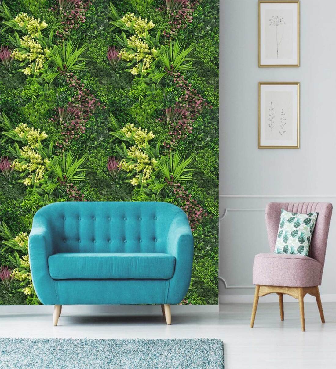 Buy Green PVC Vertical Artificial Wall Mat at 23% OFF by Elen | Pepperfry