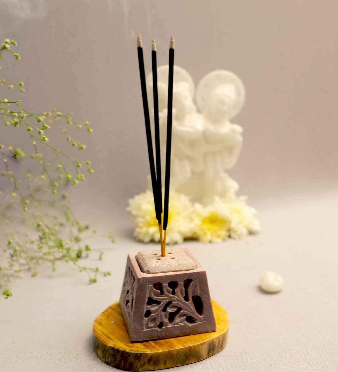 Buy Grey Stone Incense Holder by Katkaria Creations at 2% OFF by ...