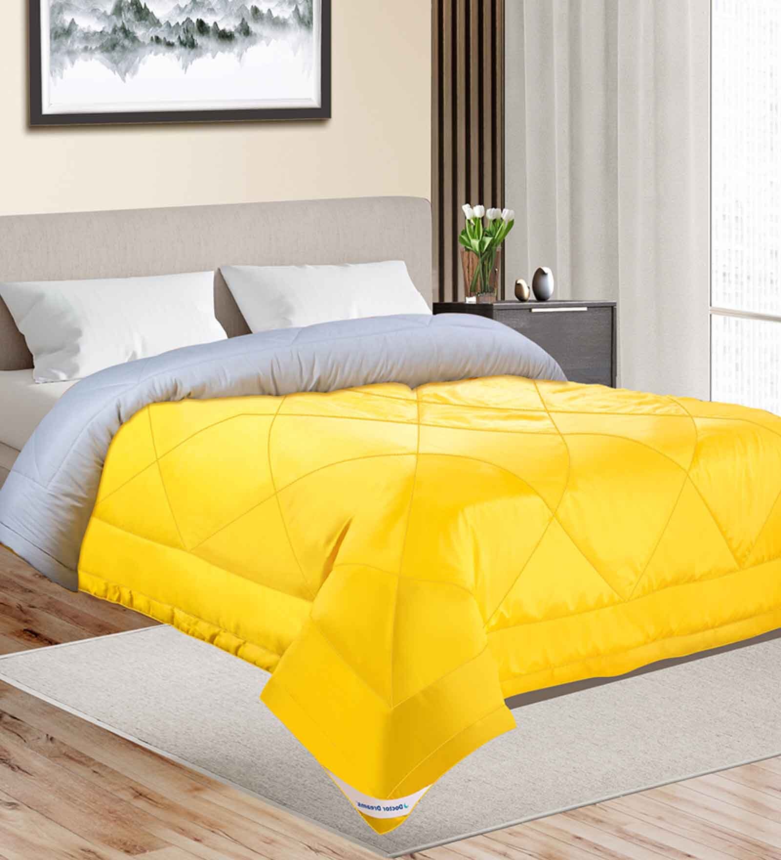 Buy Mustard Microfibre 140 AC Room Single Bed Comforter at 47% OFF by ...