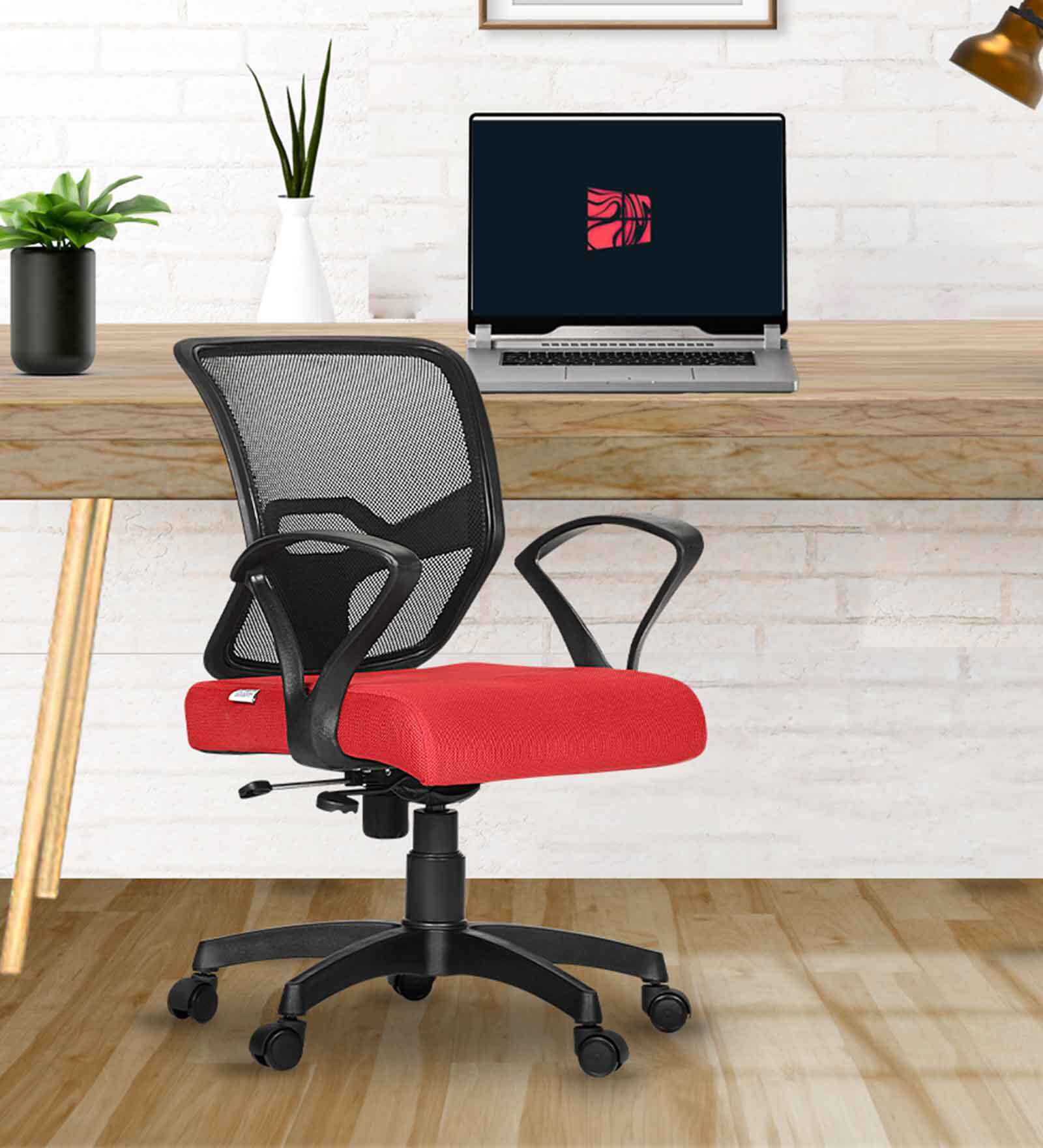 Buy Graco Ergonomic Chair In Red Colour at 50% OFF by Da Urban | Pepperfry