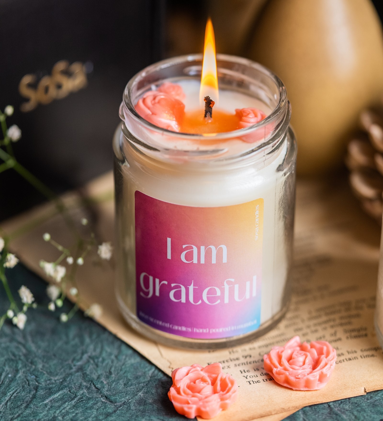 Buy Grateful White Soy Wax Scented Candle at 100% OFF by Sosa Candles ...
