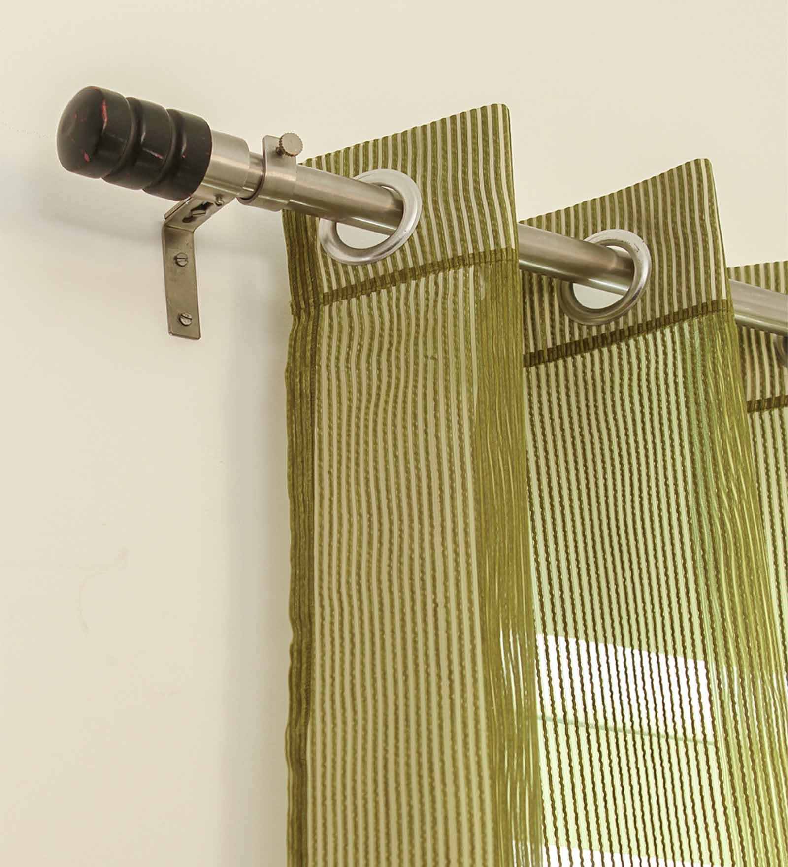 Buy Green Blackout Cotton 5 Feet Eyelet Curtain by House This at 19% ...