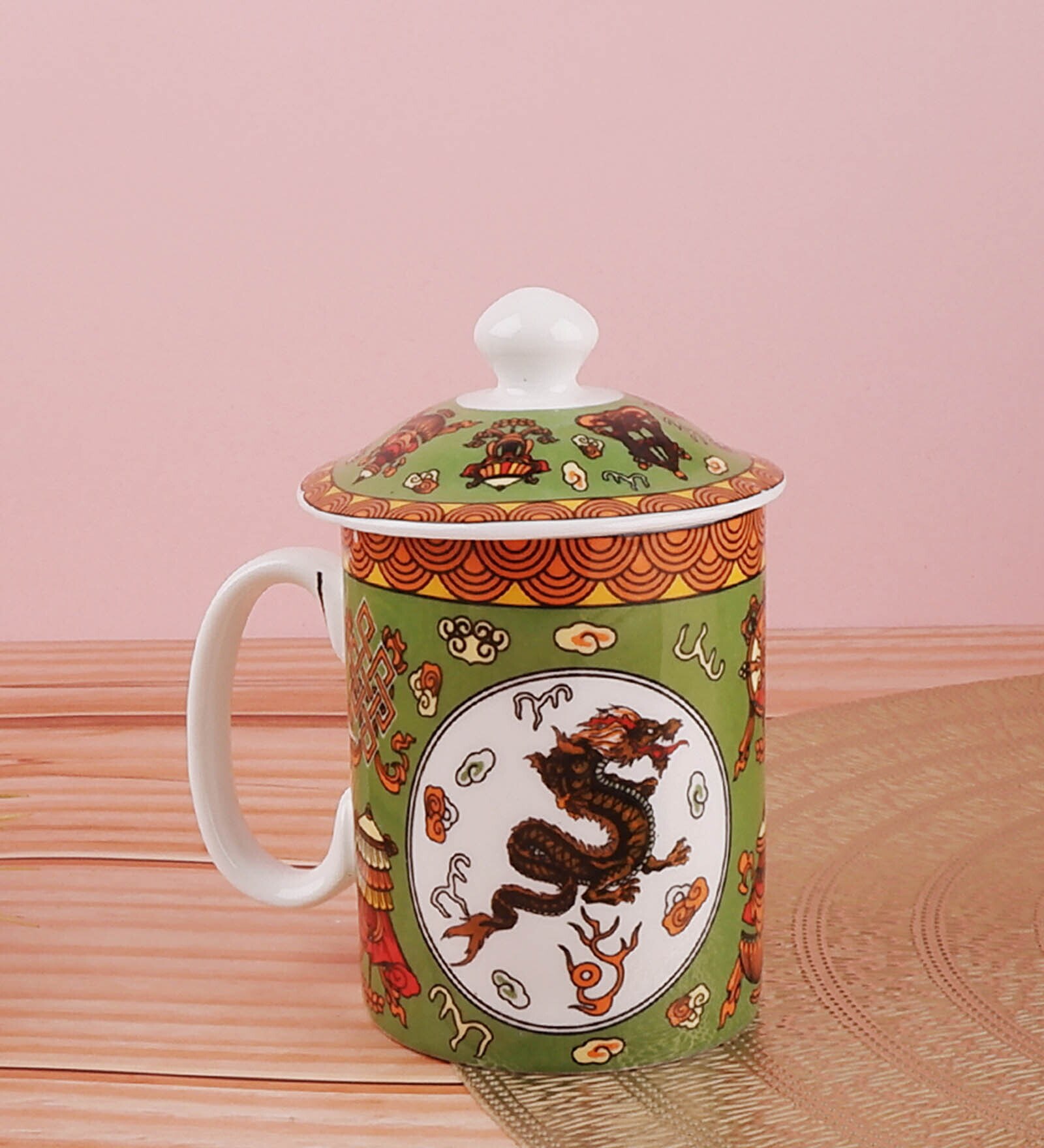 Buy Randy 200ml Green Coffee Mug with Lid at 53% OFF by The White Ink ...