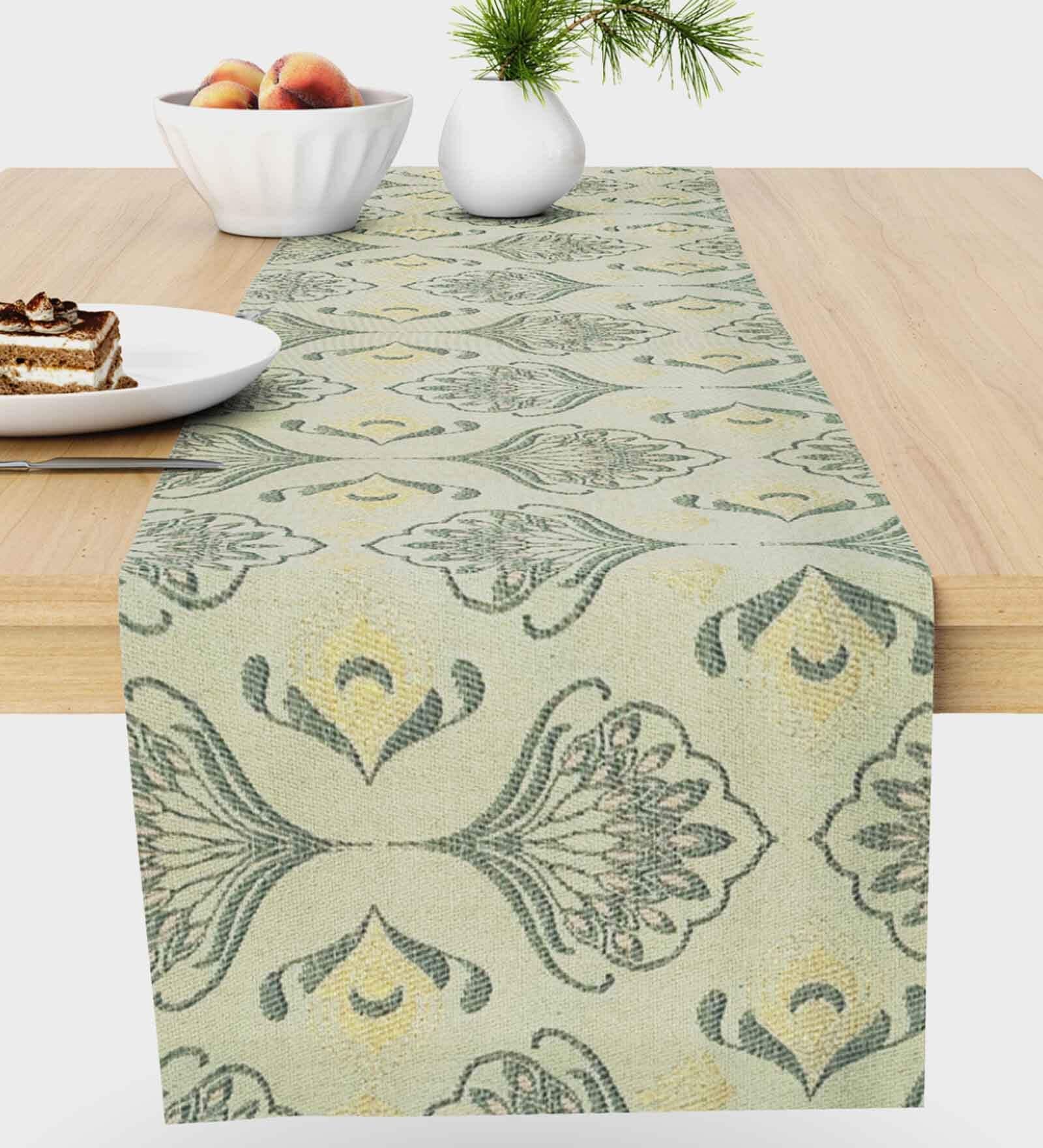 Buy Floral (72x13) Beige Cotton Table Runner at 25% OFF by Avocado ...