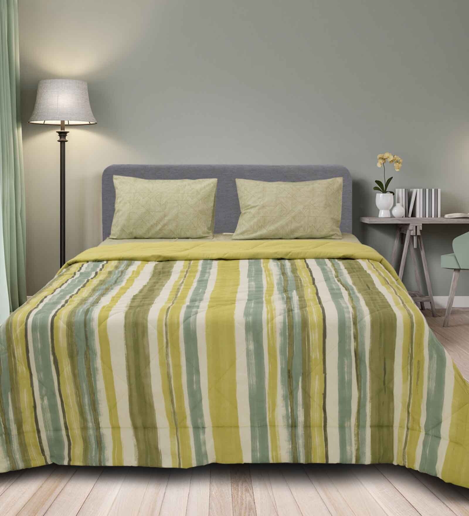 Buy Green Cotton 150 Mild Winter Double Bed Comforter at 50% OFF by ...