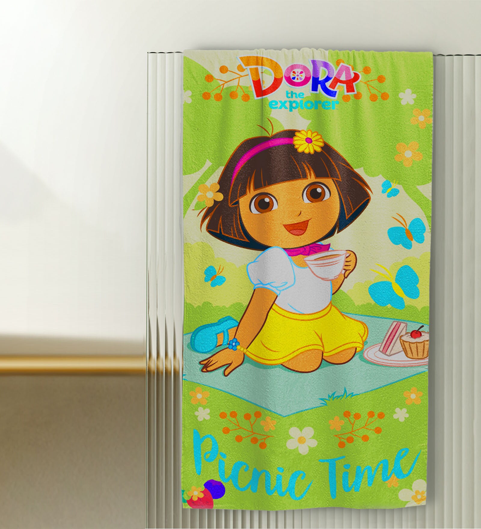 Buy Green Dora Cotton 47 x 24 Inch Kids Towel 1 Pc By Sassoon Fab at 33 ...