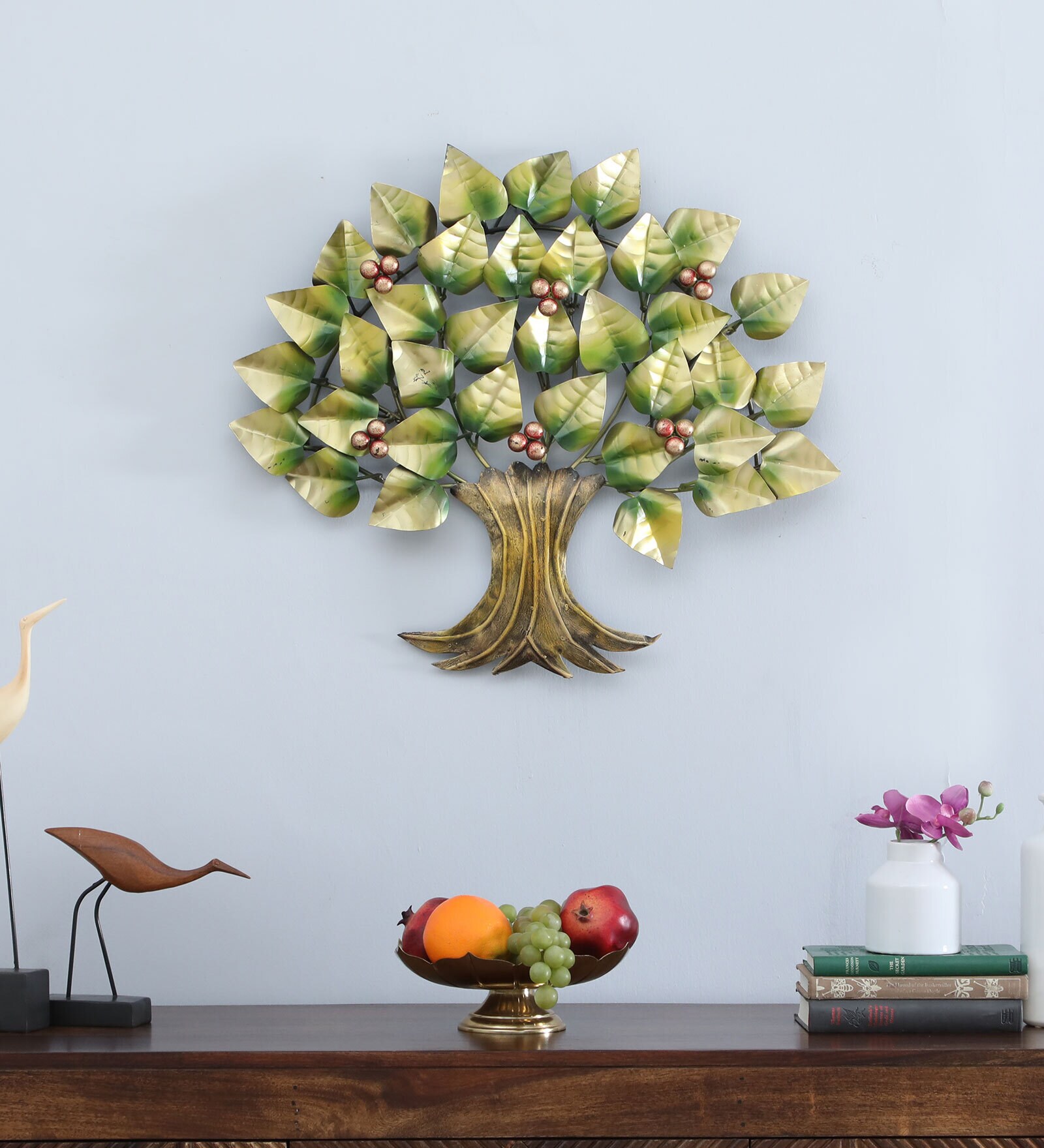 Buy Green Iron Tree Of Life Wall Art at 37% OFF by Malik Design | Pepperfry