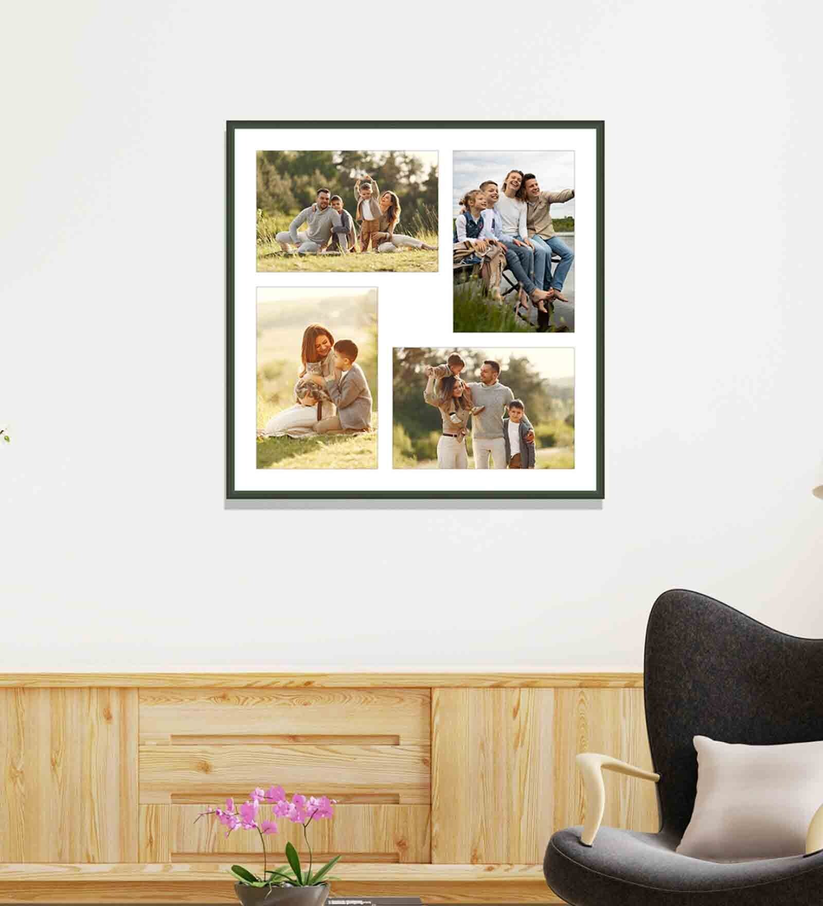 Buy Pocket Set of 4 Green Metal Collage Photo Frame at 39% OFF by ...