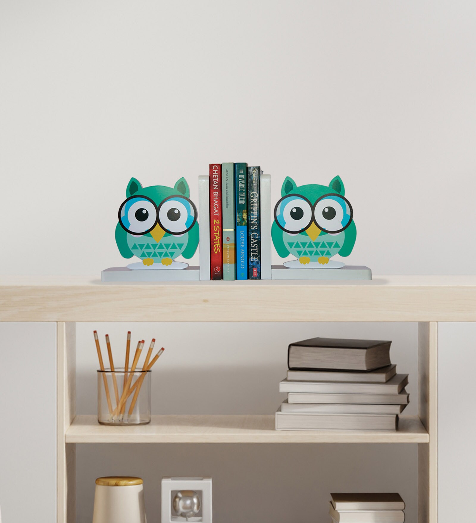 Buy Green Owl Bookends by Handzon at 25% OFF by Handzon | Pepperfry
