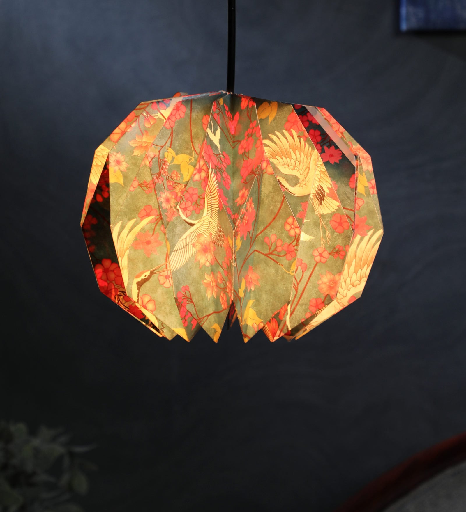 Buy Green Paper Decorative Hanging Lights by India Circus by Krsnaa ...