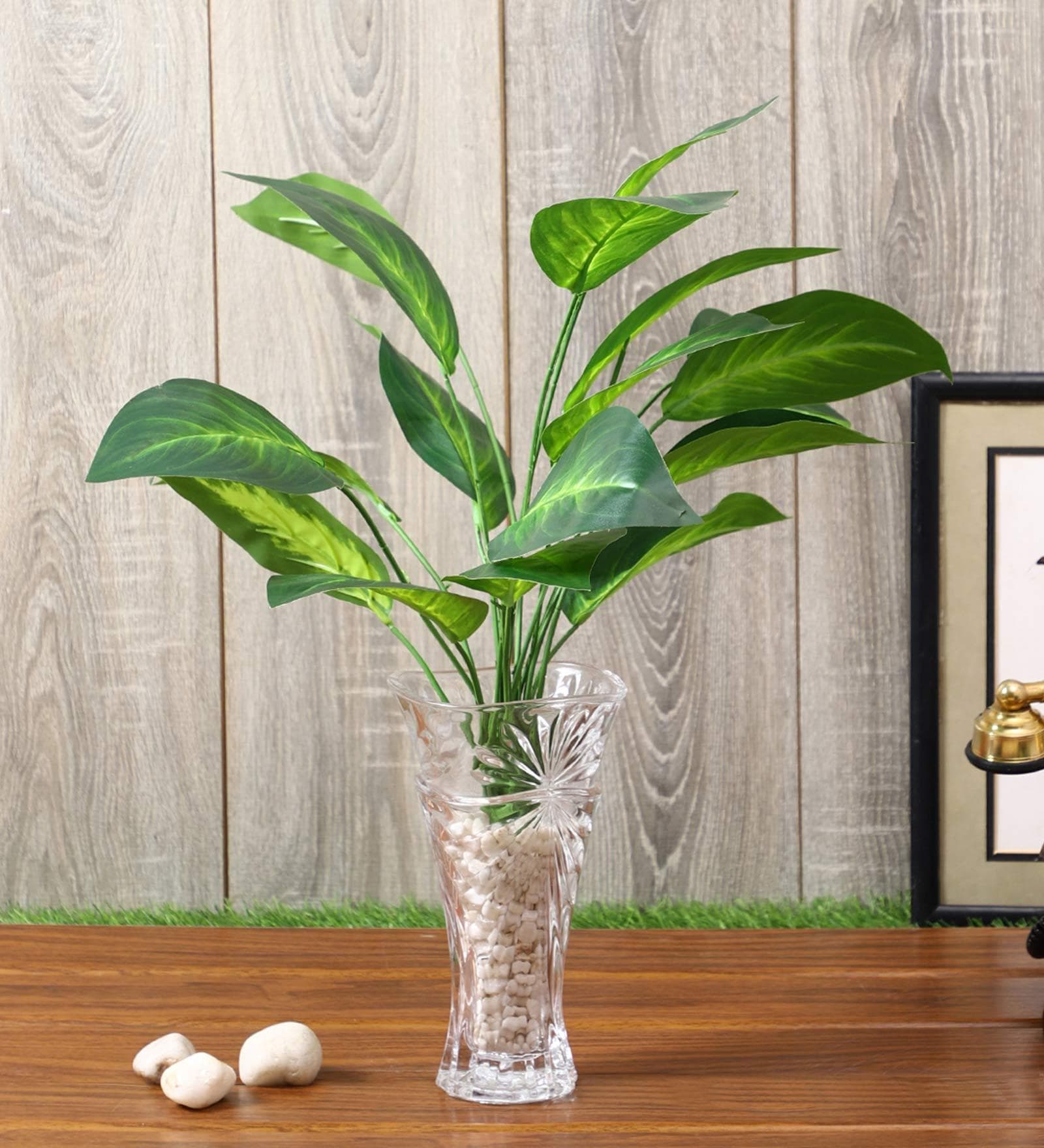 Buy Green Polyester Artificial Diffenbachia Plant Without Pot by ...