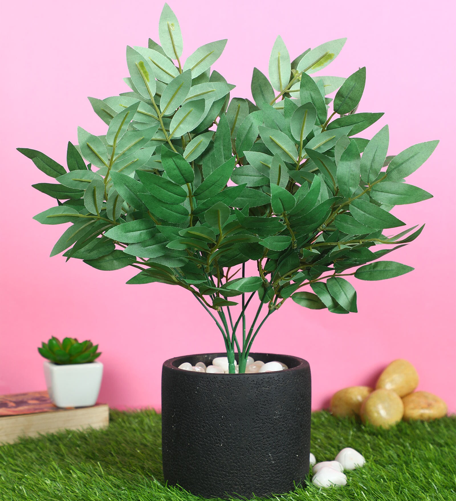 Buy Green Polyester Artificial Plant Without Pot at 40% OFF by ...