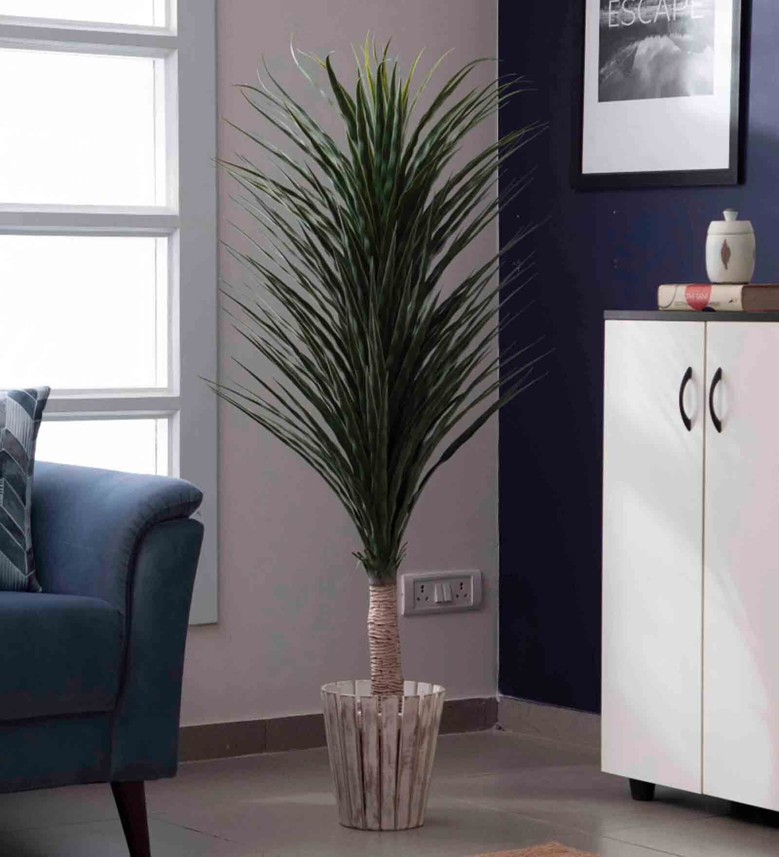 Buy Polyester Julie Green Yucca Without Pot Artificial Plant at 27% OFF ...