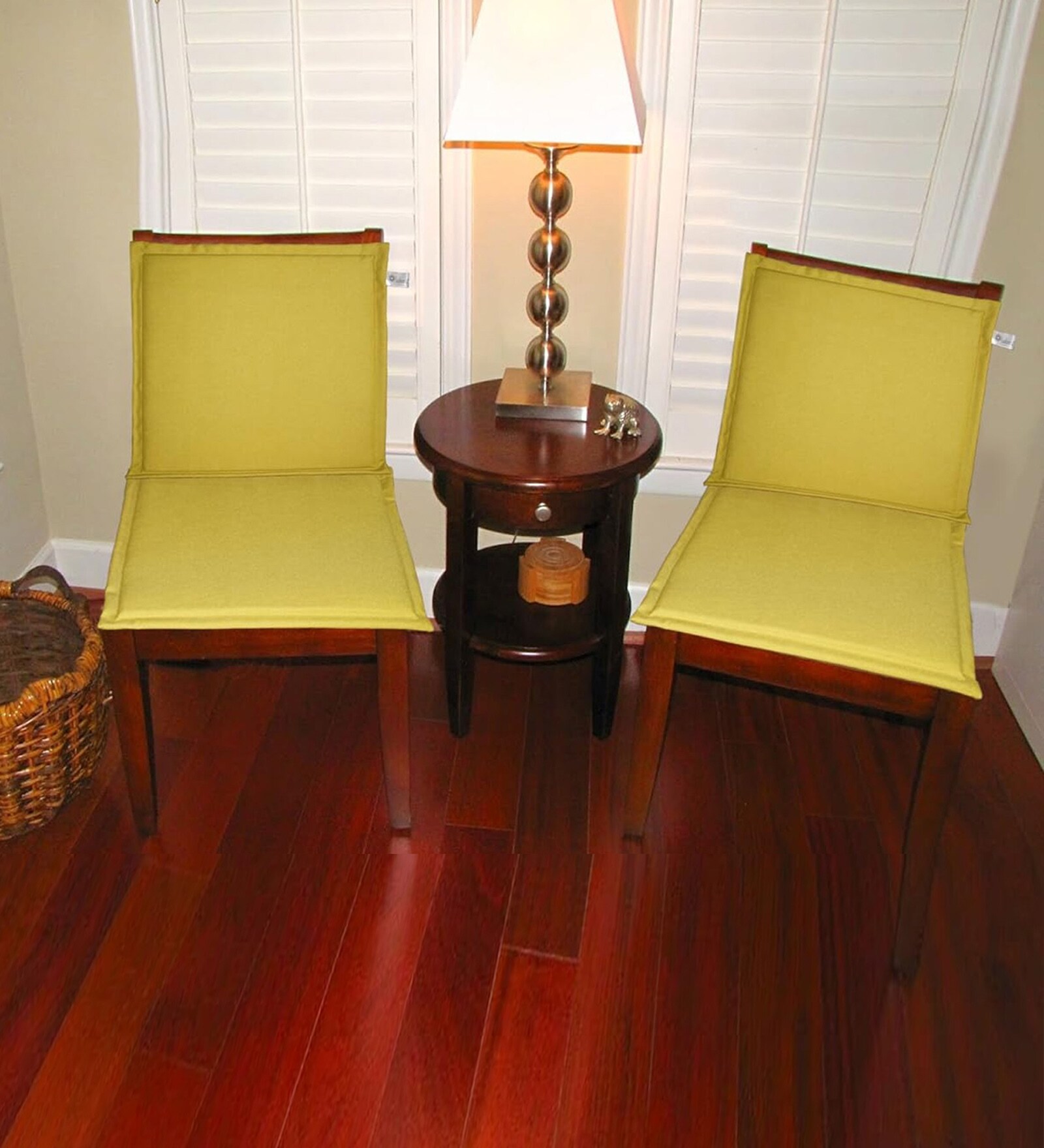 Buy Green Polyester Solid 16x16 inches Chairpadss (Pack of 4) at 48% ...
