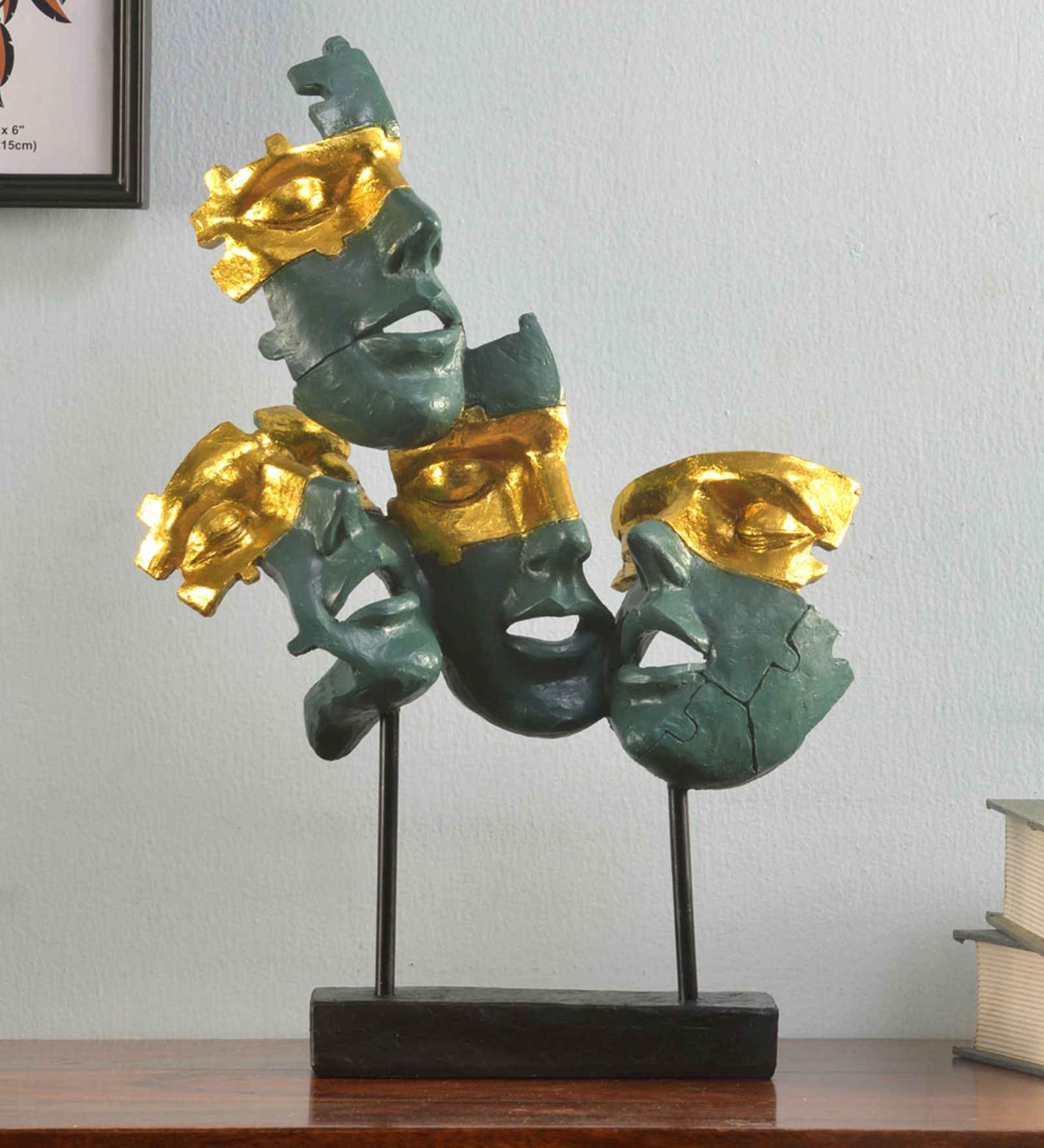 Buy Green Polyresin Abstract Vintage Decor by @home Online ...