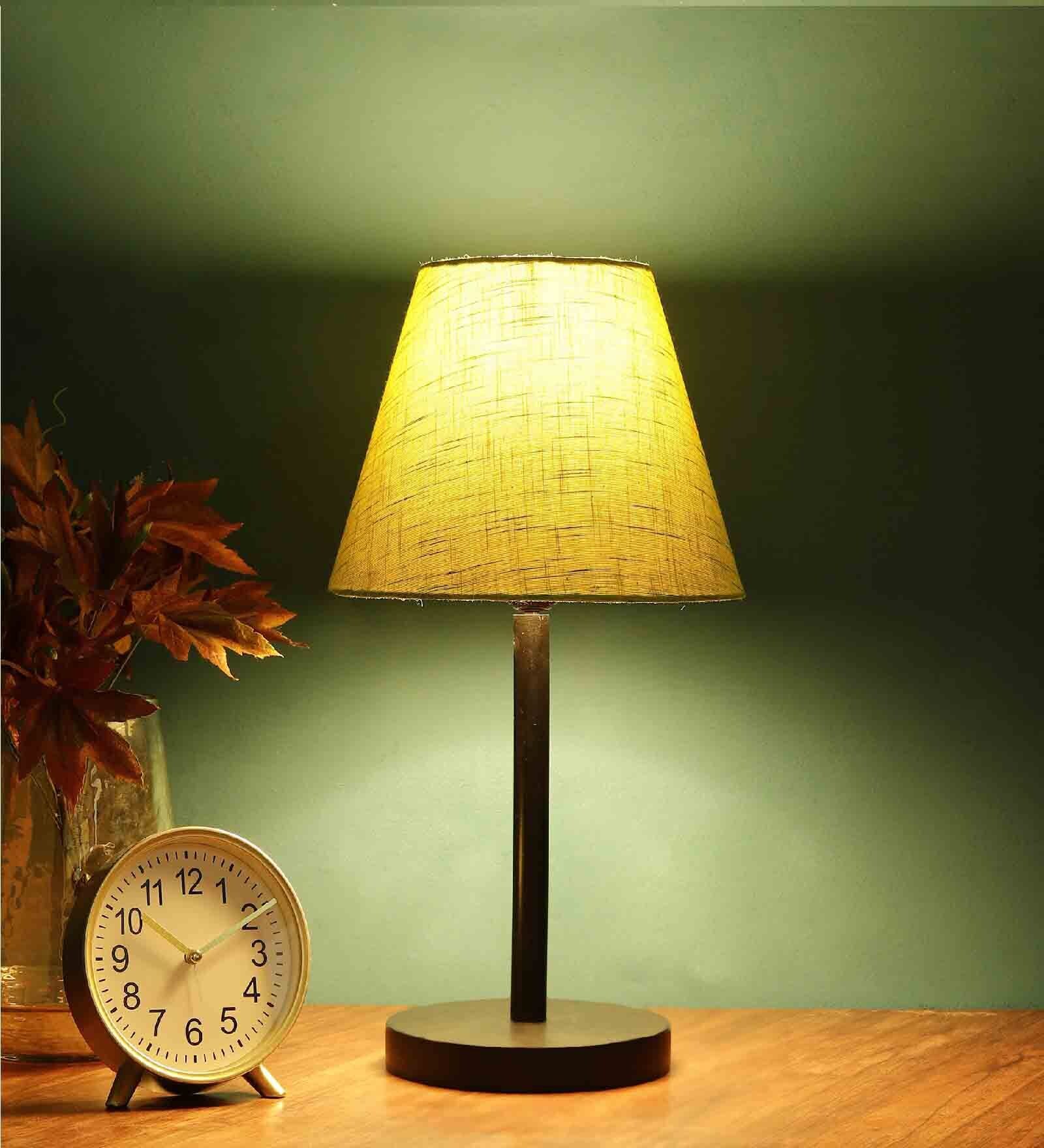 Buy Sanna Green Fabric Shade Night Lamp With Metal Base at 35% OFF by ...
