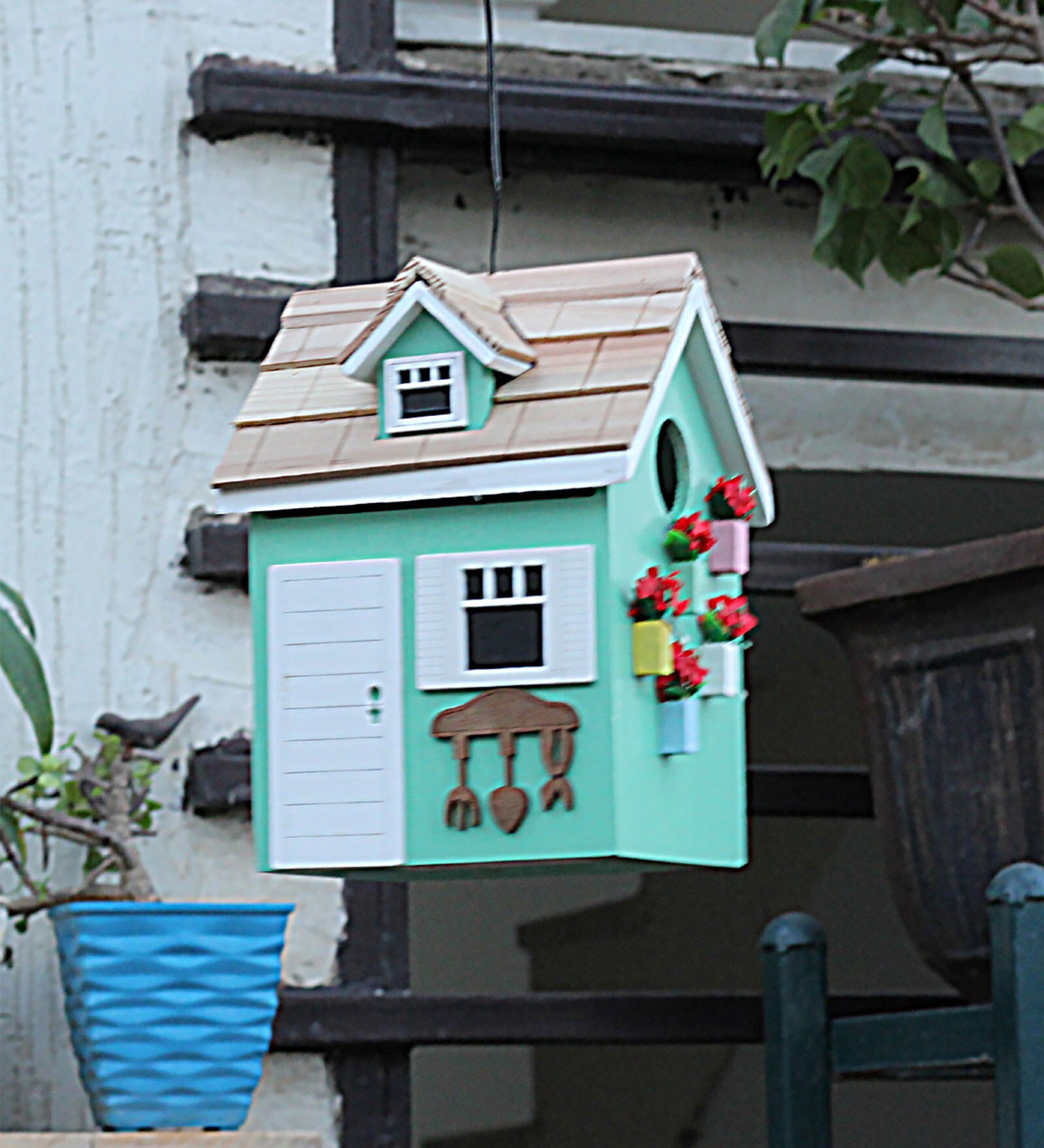 Buy Green Wood Beautiful Decorative Bird House by Tayhaa at 21% OFF by ...
