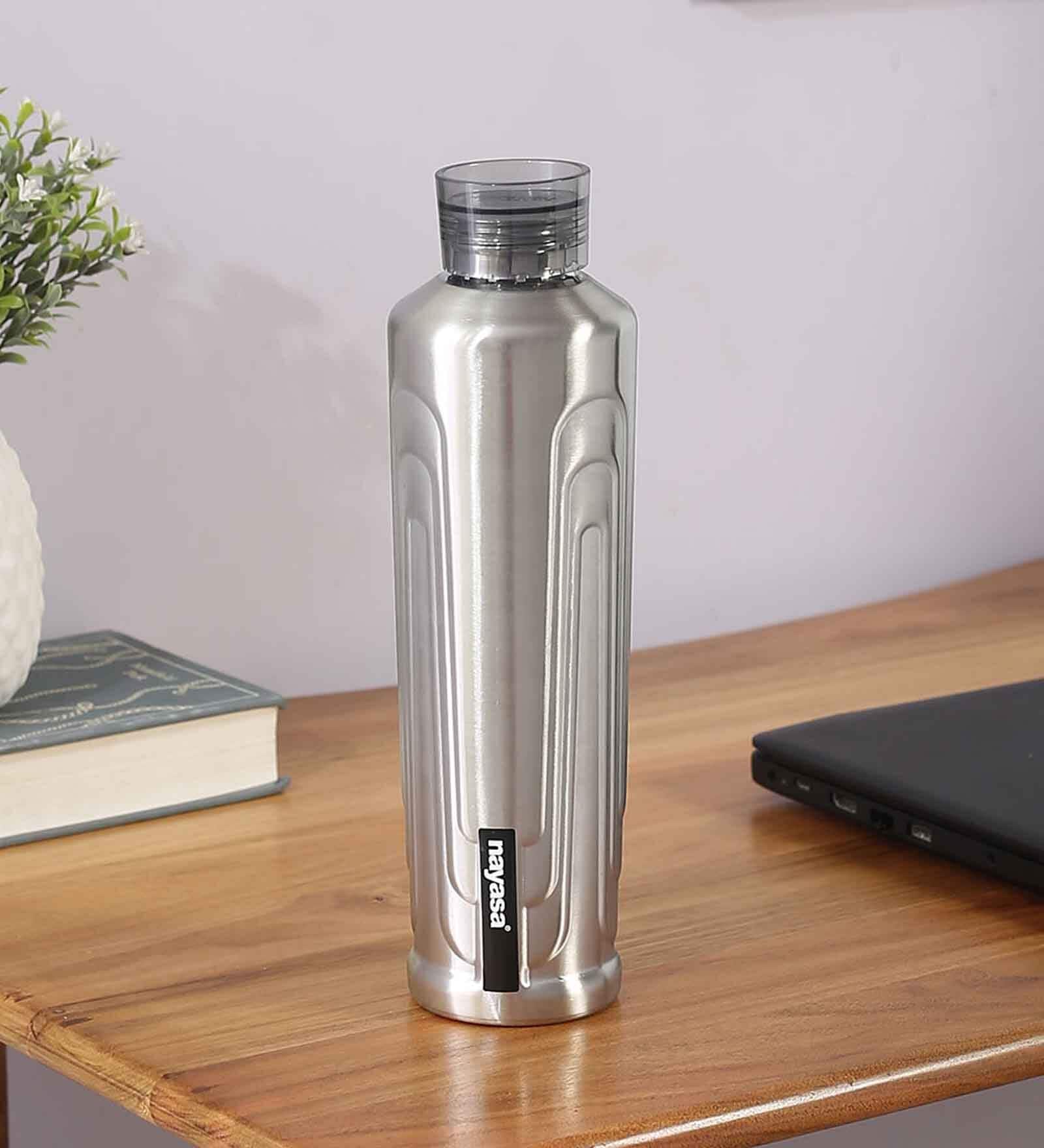 Buy Metallic 1 Ltr Silver & Grey Bottle at 21% OFF by Nayasa | Pepperfry