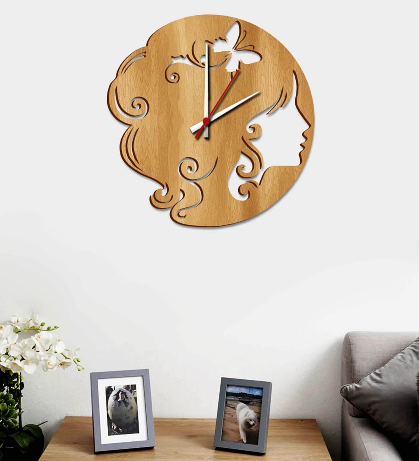 Buy Brown Engineered Wood Analog Wall Clock By WallMantra at 18% OFF by ...