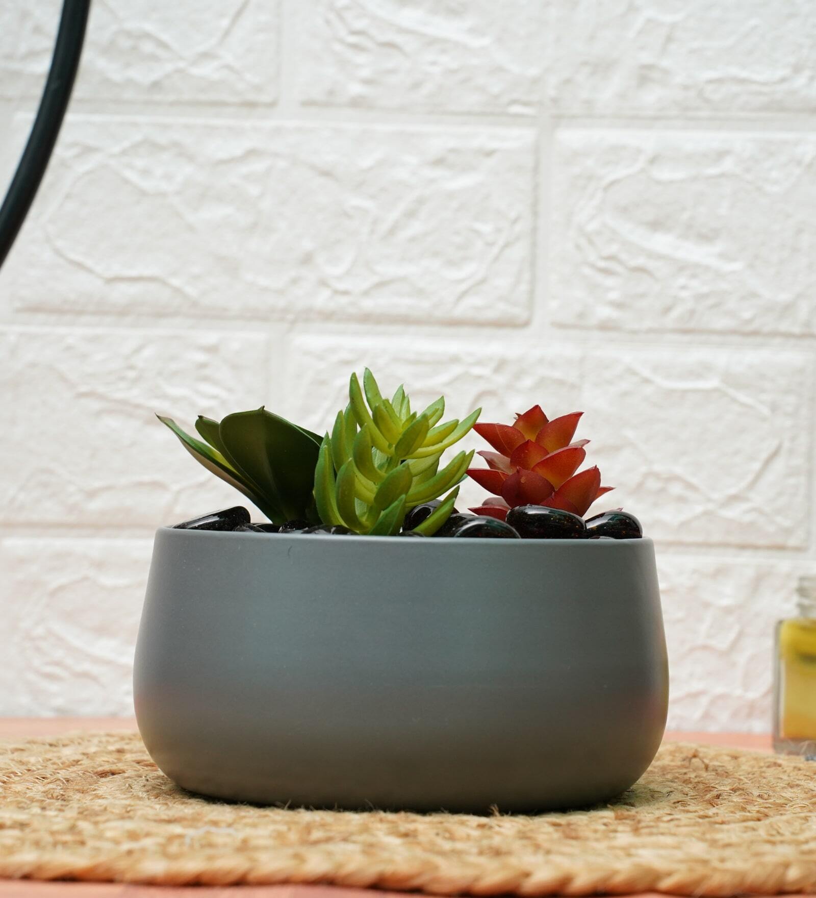 Buy Grey Metal Handi Desk Pot By Gold Dust at 25% OFF by Gold Dust ...