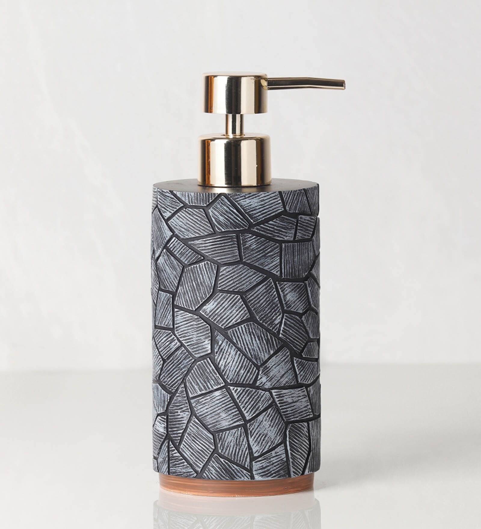 Buy Grey Polyresin Soap Dispenser (380 Ml) at 10% OFF by Obsessions ...
