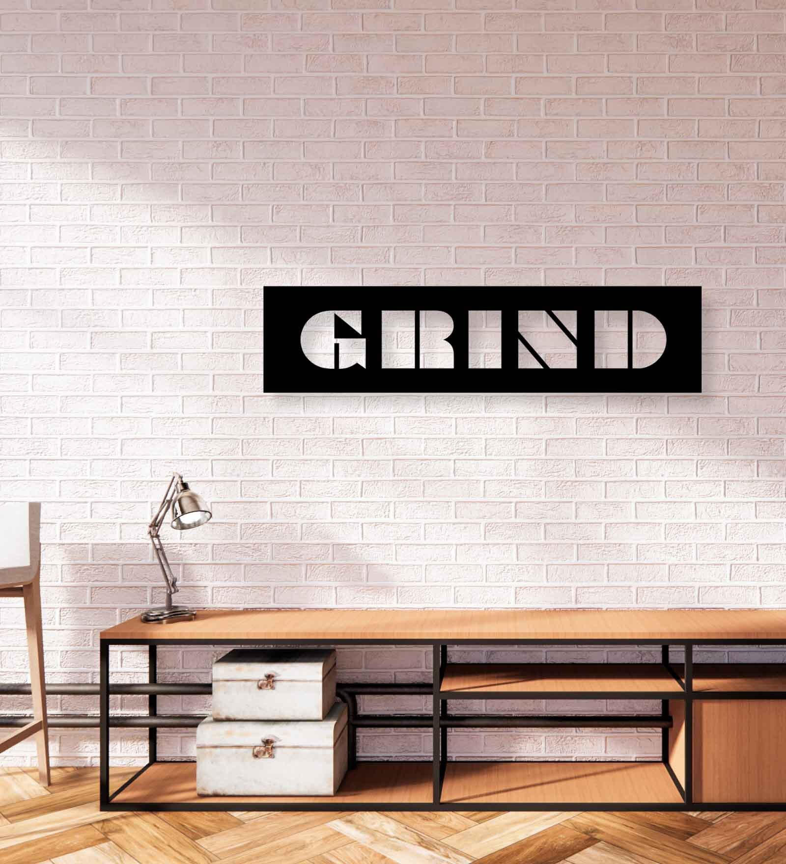 Buy Grind Black Mild Steel Wall Art at 28% OFF by Elysian Dekor | Pepperfry