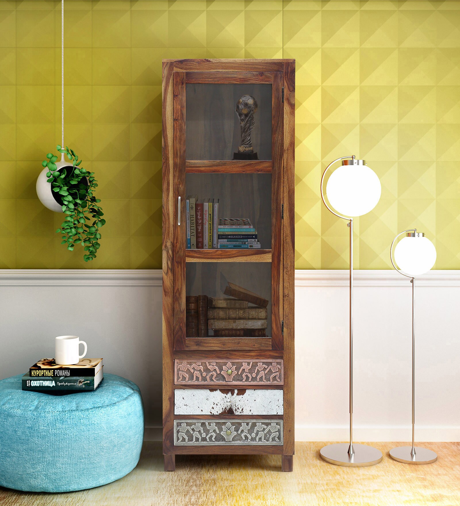 Buy Grover Solid Wood Book Case at 2% OFF by Bohemiana from Pepperfry ...