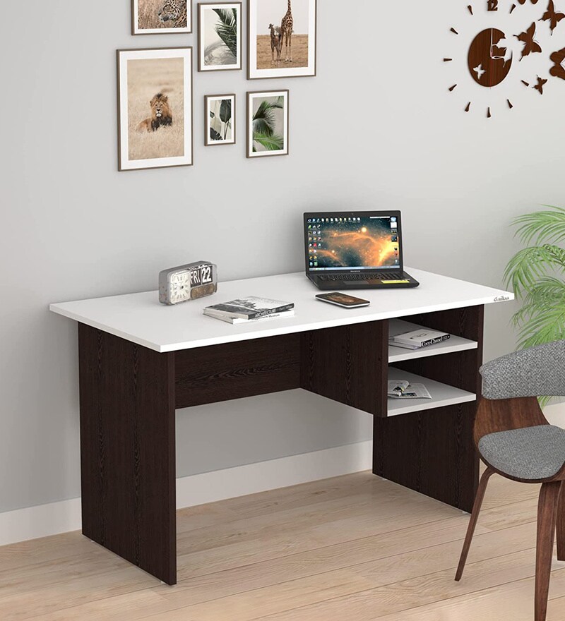 Buy Grady Writing Table in Wenge & White Finish by Anikaa Online ...