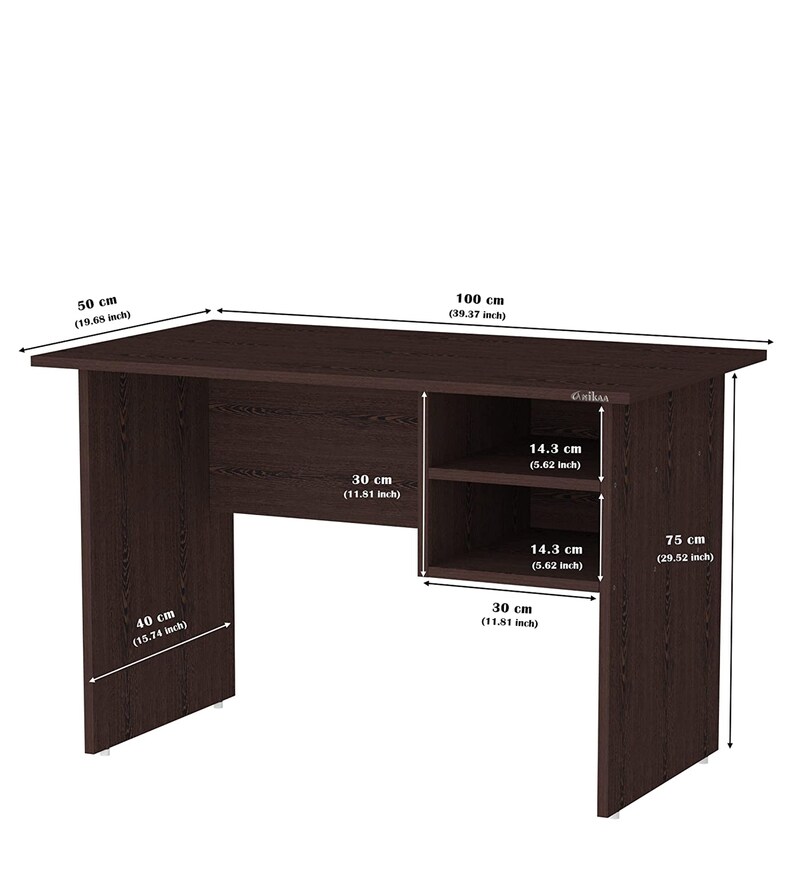 Buy Grady Writing Table in Wenge Finish by Anikaa Online - Modern ...