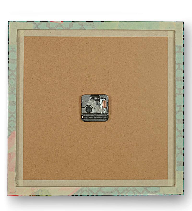 Buy Green MDF Framed Analog Wall Clock by SEJ by Nisha Gupta Online ...