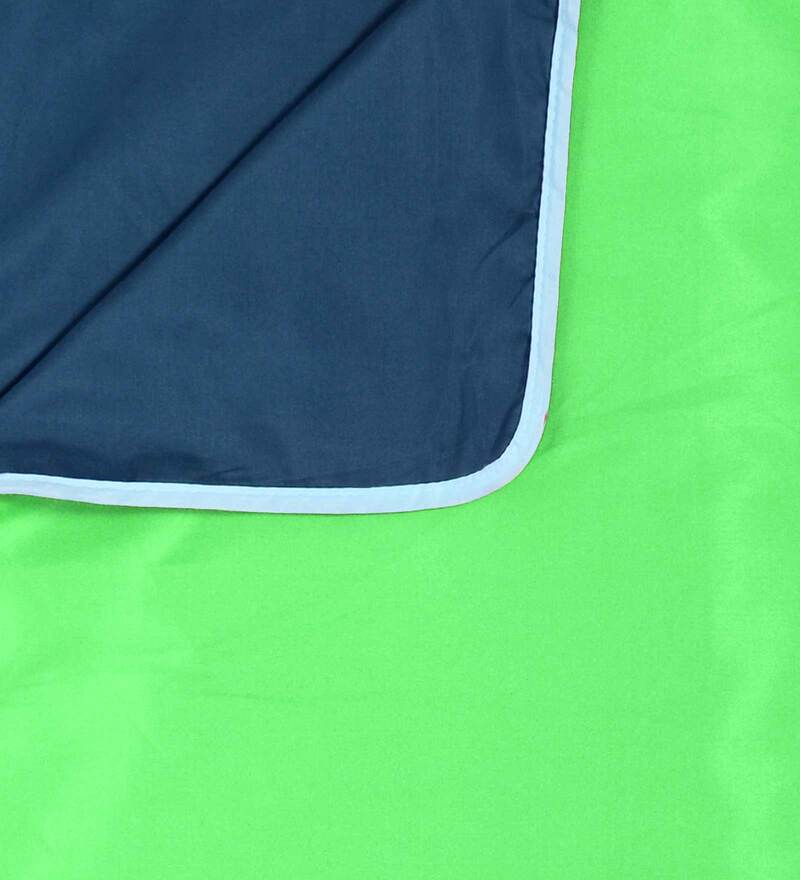 Buy Green Solid Polyester 120 GSM Double Bed Reversible Dohar by Divine ...