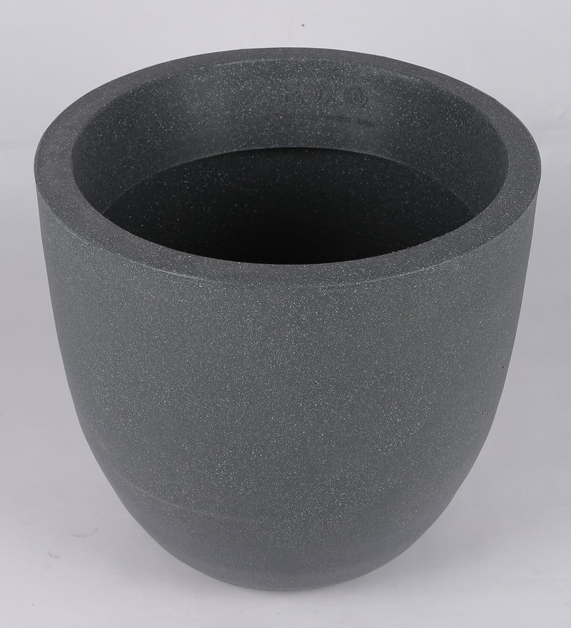 Buy Grey Polymer Cup Shaped Large Planter by Yuccabe Italia Online ...