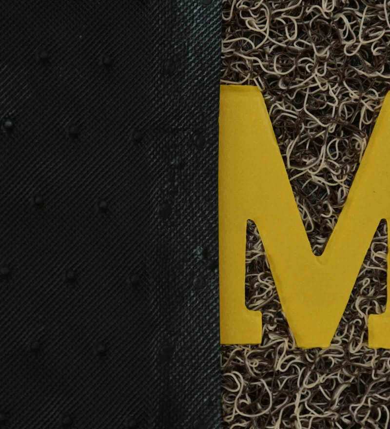 Buy Grey Rubber Slogan Pattern 23x15 inch AntiSkid Door Mat by Lehar ...