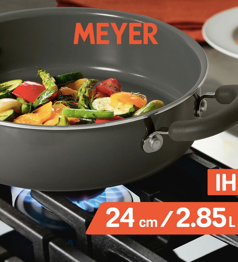 Buy Grey Aluminium Saute Pan By Meyer Online - Frying Pans - Cookware ...