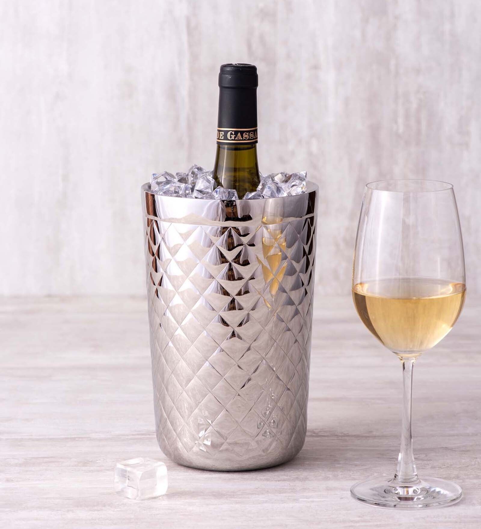 Buy Gunshot Silver Stainless Steel Wine Cooler at 20% OFF by Arttdinox ...