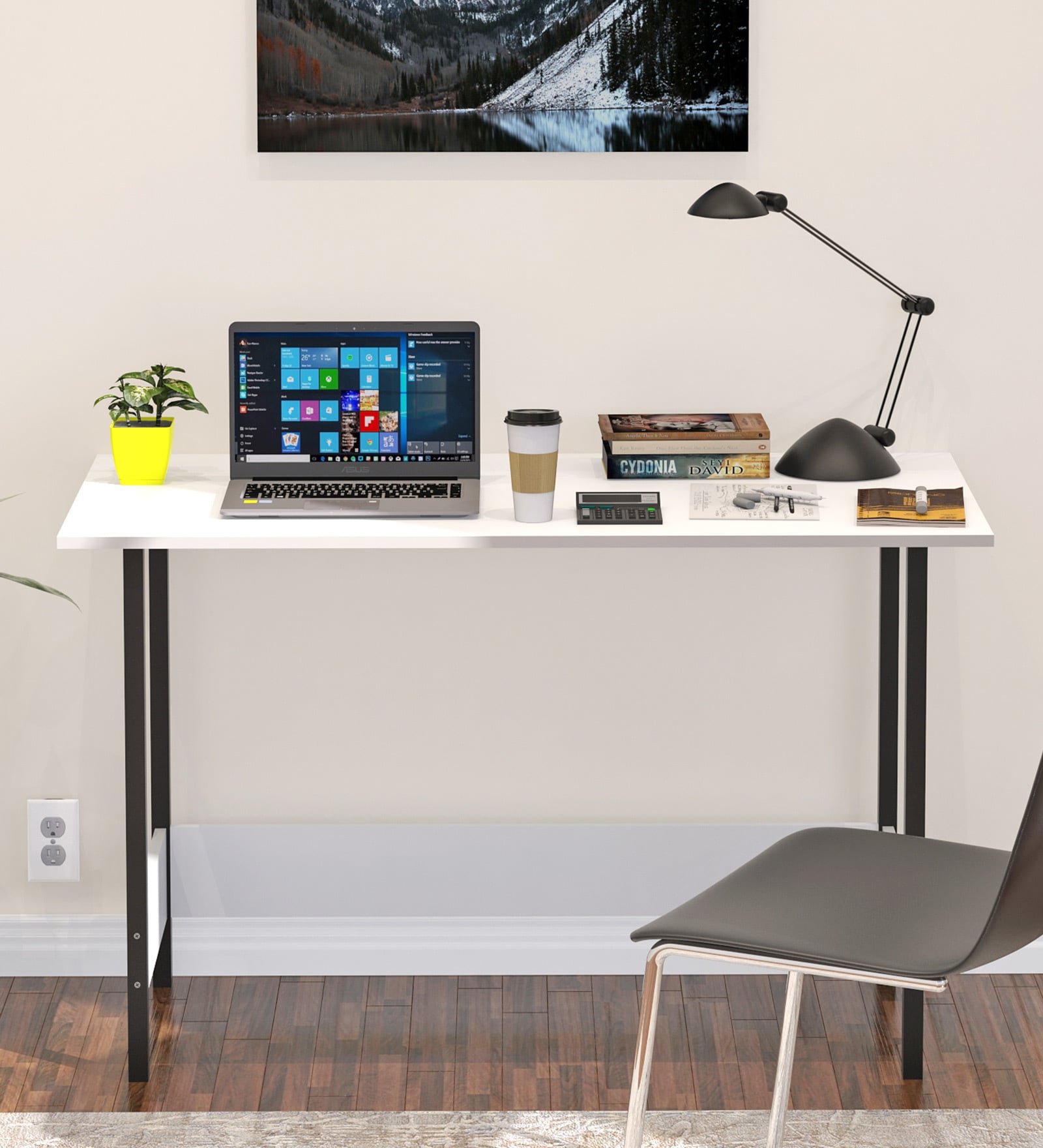 Buy Gustowe Large Writing Table in White Finish at 52% OFF by bluewud ...